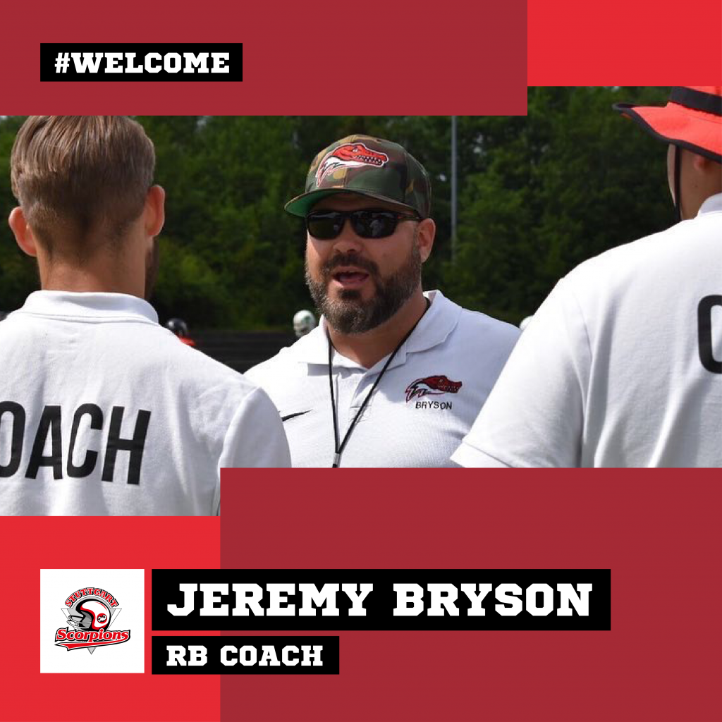 Jeremy Bryson wird Running Backs Coach der Scorpions - Erima GFL