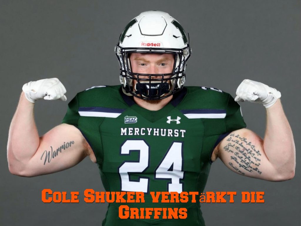 Cole Shuker verstärkt die Defensive der Rostock Griffins - Erima GFL